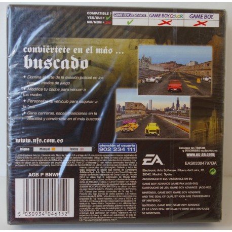 comprar need for speed most wanted game boy advance