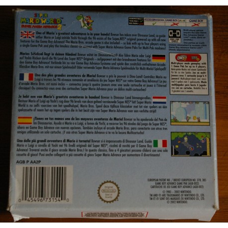Juego de game boy advance SUPER MARIO WORLD 2