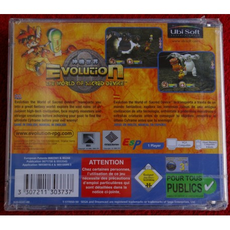 comprar JUEGO DE DREAMCAST EVOLUTION The World of Sacred Devices